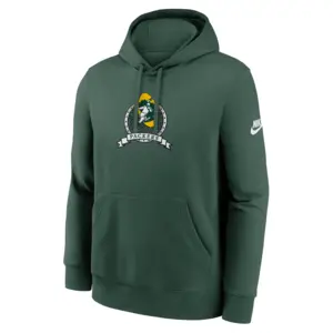Nike Bay Packers Rewind Club Pullover Hoodie - Green
