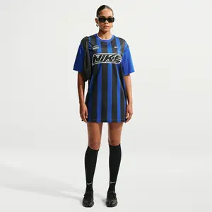 Nike Oversized Jersey Mini Dress - Blue