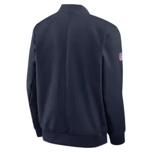Nike New England Patriots Nfl Sideline Bomber Jacket - Blue