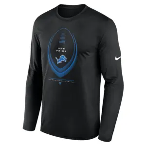 Nike Detroit Lions Legend Icon Nfl Long-sleeve T-shirt - Black