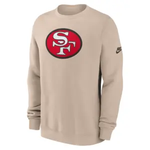 Nike San Francisco 49ers Rewind Club Nfl Pullover Crew - Brown