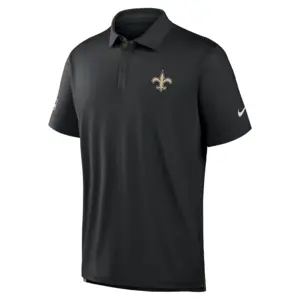 Nike New Orleans Saints Tour Dri-fit Nfl Polo - Black