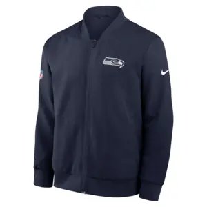 Nike Seattle Seahawks Sideline Nfl Full-zip Bomber Jacket