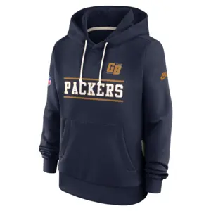Nike Green Bay Packers Sideline Standard Issue Alt Pullover Hoodie - Blue