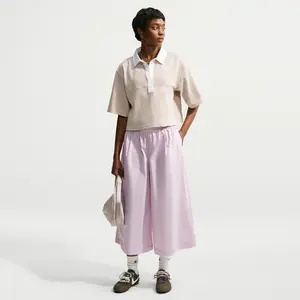 Nike Oversized Mid-rise Poplin Culottes - Purple