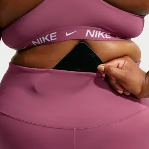 Nike One High-waisted 7/8 Leggings With Pockets - Red