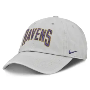Nike Baltimore Ravens Primetime Club Arched Nfl Adjustable Hat - Grey
