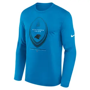Nike Carolina Panthers Dri-fit Long-sleeve T-shirt - Blue