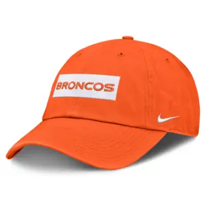 Nike Denver Broncos Primetime Club Wordmark Nfl Adjustable Hat - Orange