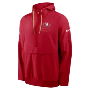 Nike San Francisco 49ers Anorak Hooded Jacket - Red