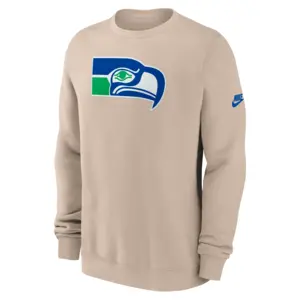 Nike Seattle Seahawks Rewind Club Nfl Pullover Crew - Brown