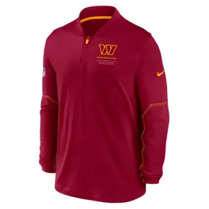 Nike Washington Commanders Sideline Dri-fit Nfl 1/2-zip Top