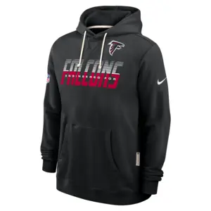 Nike Atlanta Falcons Nfl Sideline Standard Issue Pullover Hoodie - Black