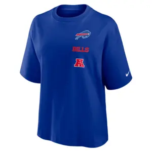 Nike Buffalo Bills Primetime Premium Essential Boxy Nfl T-shirt - Blue