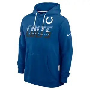 Nike Indianapolis Colts Sideline Standard Issue Pullover Hoodie - Blue