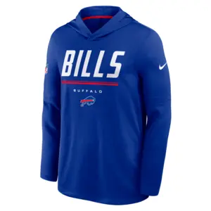 Nike Buffalo Bills Dri-fit Nfl Hooded Long-sleeve Top - Blue