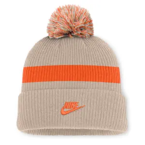 Nike Denver Broncos Rewind Peak Nfl Cuffed Pom Beanie - Brown