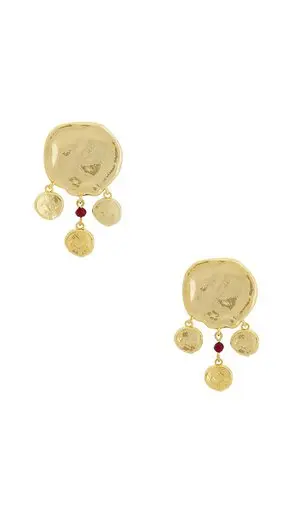 Anni Lu Dream Catcher Earrings In Metallic - Gold
