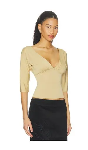 With Jéan Lana Top In Tan