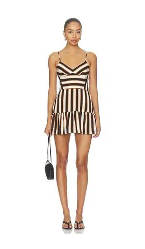 Amanda Uprichard Spencer Romper In Multi