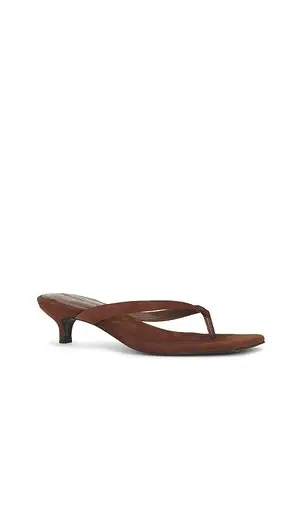 BLACK SUEDE STUDIO Kendal 35 Mule In Chocolate