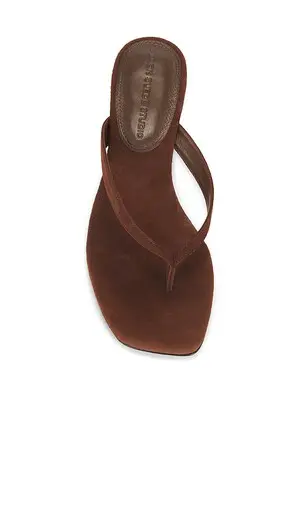 BLACK SUEDE STUDIO Kendal 35 Mule In Chocolate
