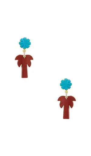 Dannijo Romy Earrings In Red