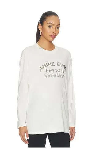 ANINE BING Long Sleeve New York Stencil T-shirt
