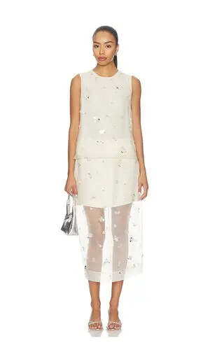 Simkhai Celia Sleeveless Top In Ivory