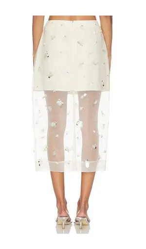 Simkhai Delilah Midi Skirt In Ivory
