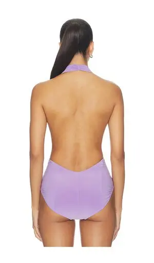 Norma Kamali Wonderwoman Halter Mio - Lavender