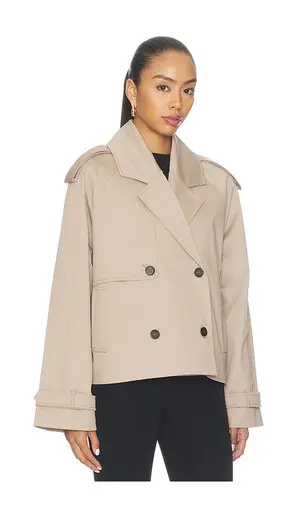 ANINE BING Rickie Cropped Trench