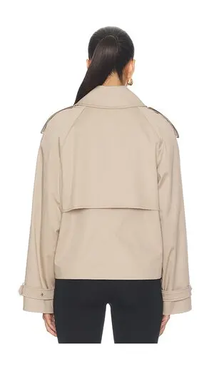 ANINE BING Rickie Cropped Trench