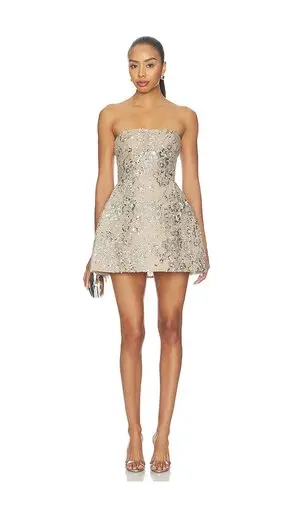 BRONX BANCO Venetian Maraya Strapless Mini Dress