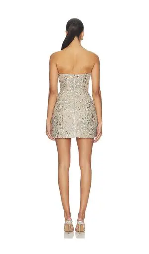 BRONX BANCO Venetian Maraya Strapless Mini Dress