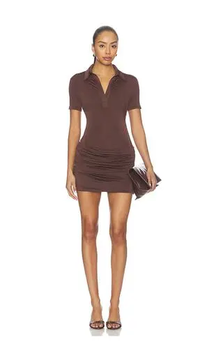 Amanda Uprichard Kat Dress In Brown