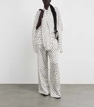 Stella McCartney Polka Dot Wide-leg Trousers