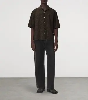ALLSAINTS Organic Cotton-linen Leopardo Shirt
