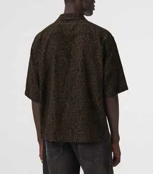 ALLSAINTS Organic Cotton-linen Leopardo Shirt