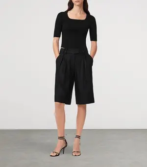 ALLSAINTS Cruz Hally Ribbed Top