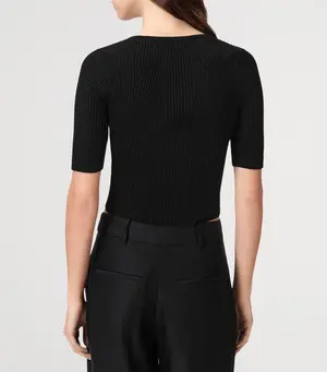 ALLSAINTS Cruz Hally Ribbed Top