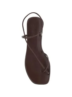 Soeur Flat Leather Sandals