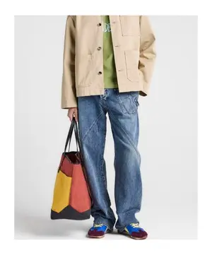 J.W.ANDERSON Xl Anchor Canvas Leather Tote In Rust Multi