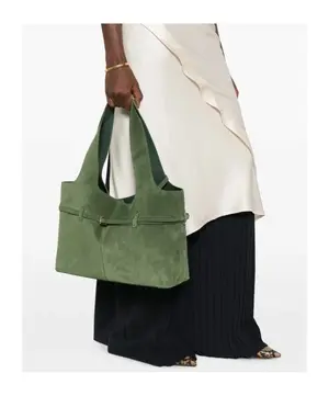Manu Atelier Cambon Cabas Tote Bag - Green