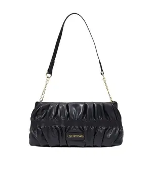 Moschino Ruched Shoulder Bag - Black