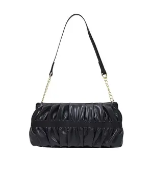 Moschino Ruched Shoulder Bag With Gold-tone Chain Strap - No