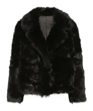 BLANCHA Long Sleeve Fur Jacket
