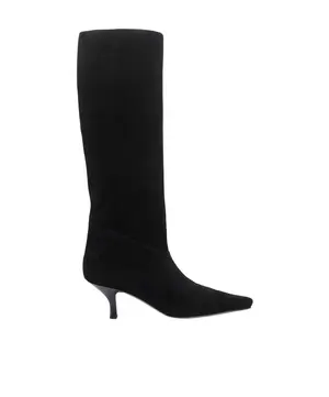 Paris Texas Pointed-toe Tall Boots - Black