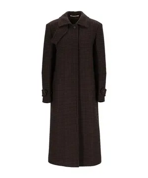 Tagliatore Long-sleeved Checked Coat