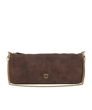 Pinko Zip-top Clutch - Brown